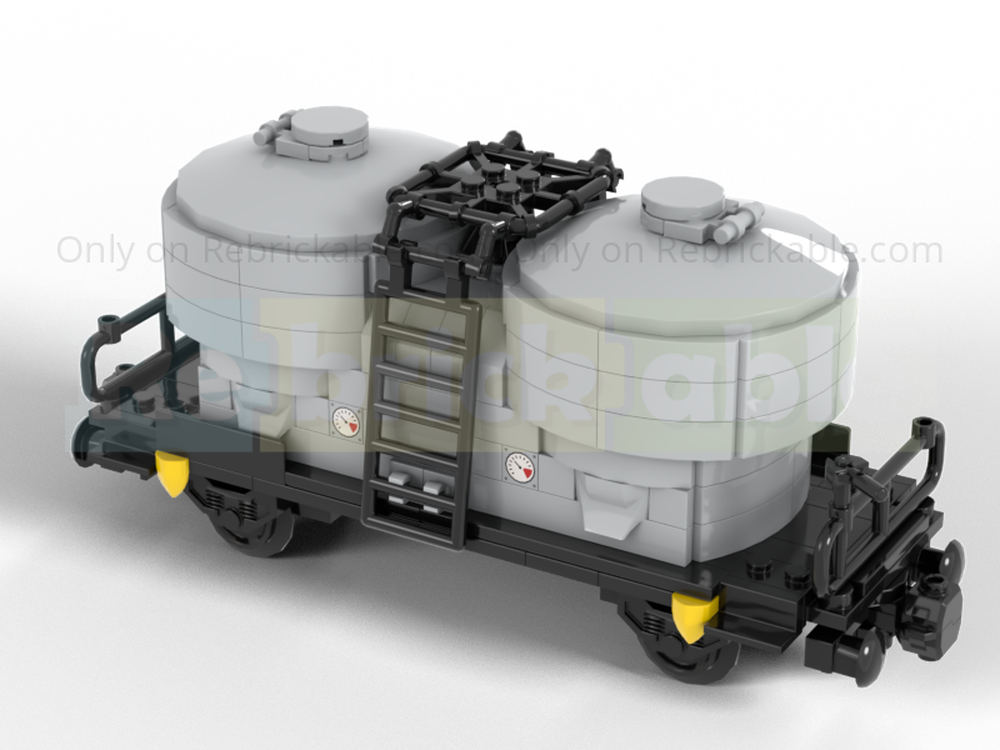 LEGO MOC 8wide DR cement container wagon "Ucs" by DJP760 | Rebrickable ...