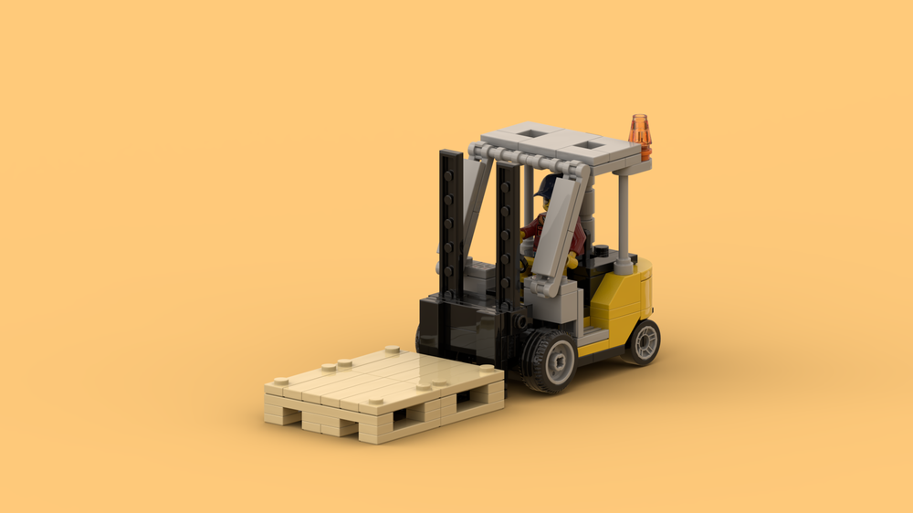 LEGO MOC HandyHefy Forklift Truck by keesbuilds | Rebrickable - Build ...