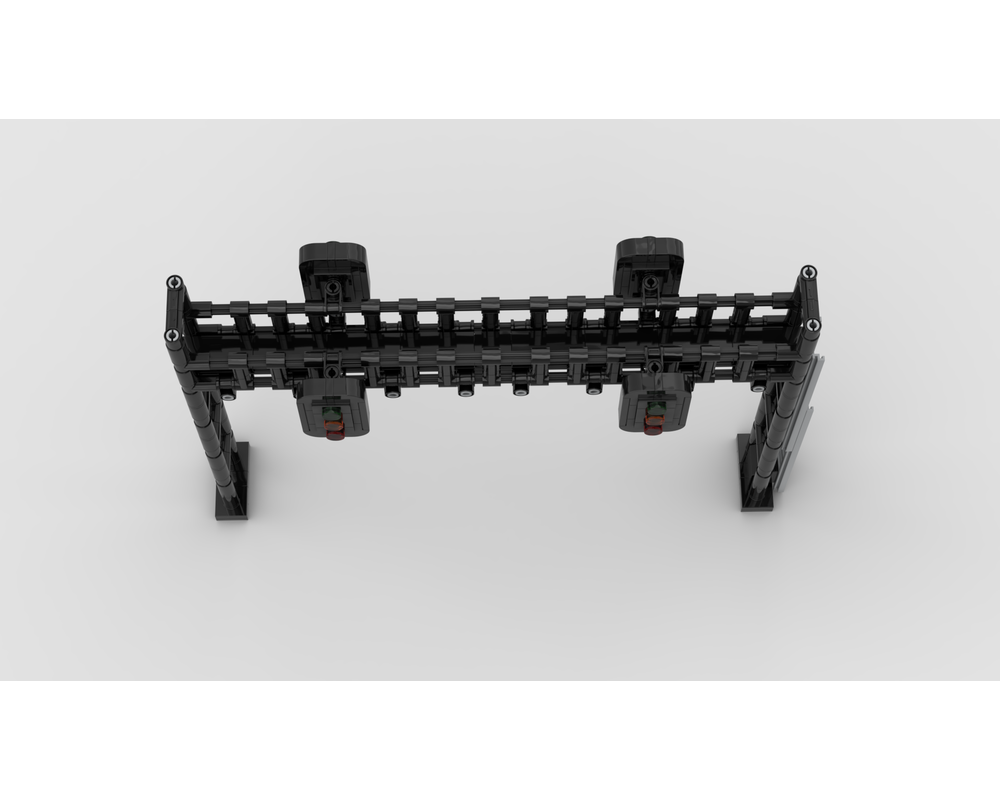 Lego Moc Double Railway Signaling Double Signalisation Ferroviaire
