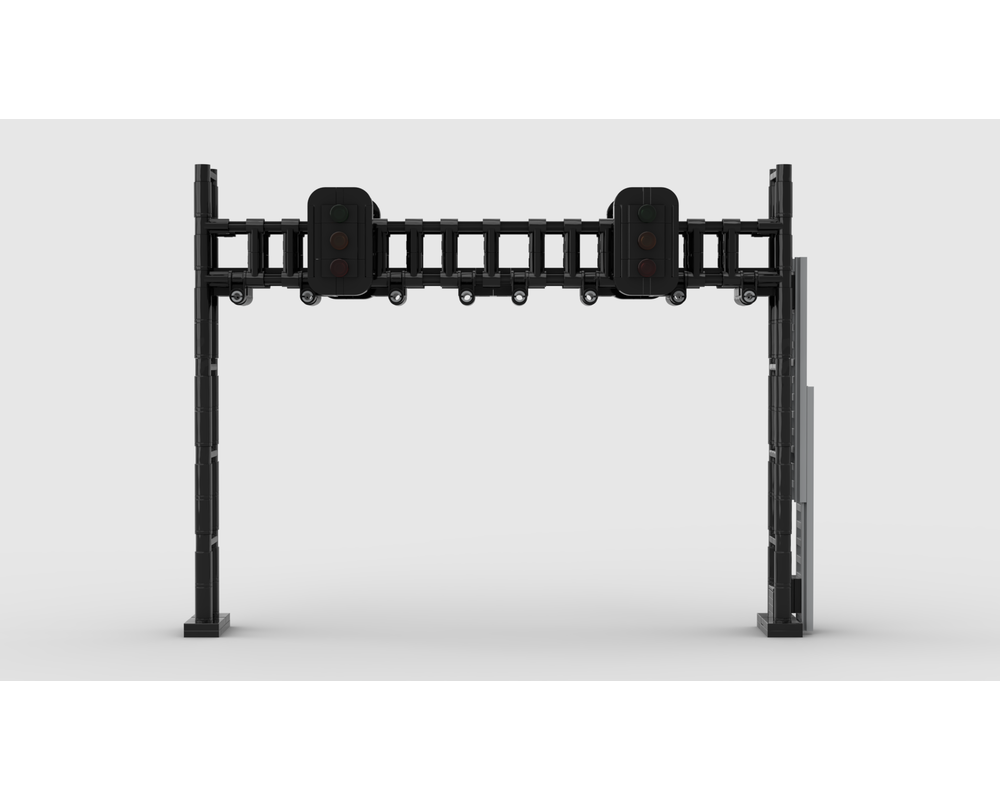 Lego Moc Double Railway Signaling Double Signalisation Ferroviaire