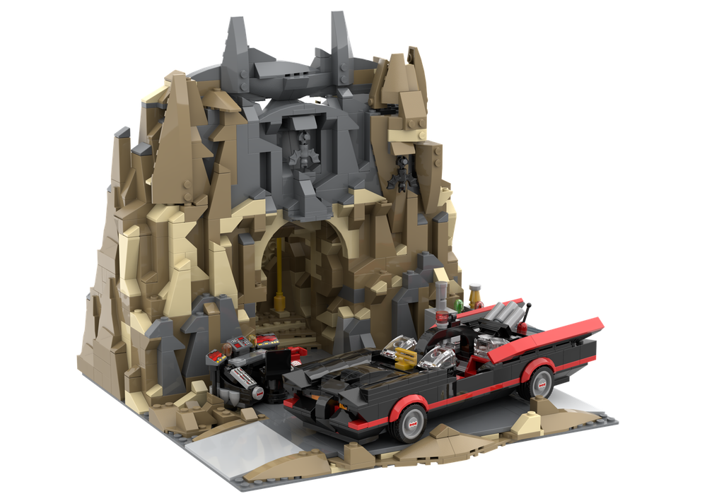 Lego Moc Batcave Classic And Batmobile By Brickmocman Rebrickable