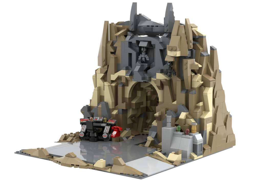 Lego Moc Batcave Classic And Batmobile By Brickmocman Rebrickable