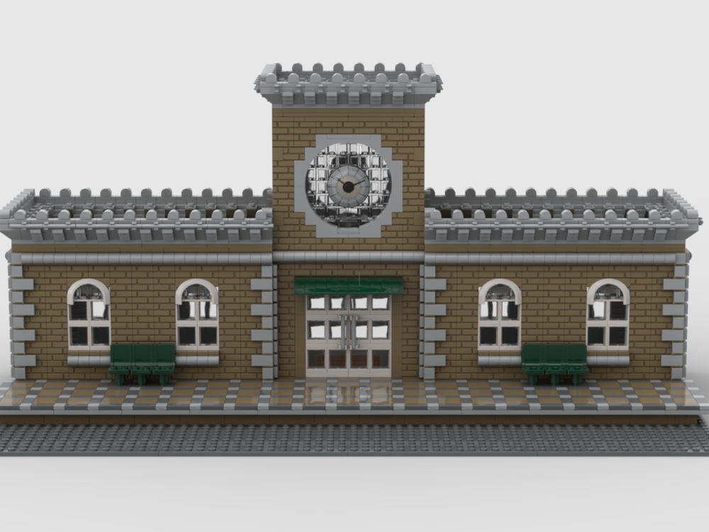 Lego Moc Central Train Station By Steineonkel Rebrickable Build