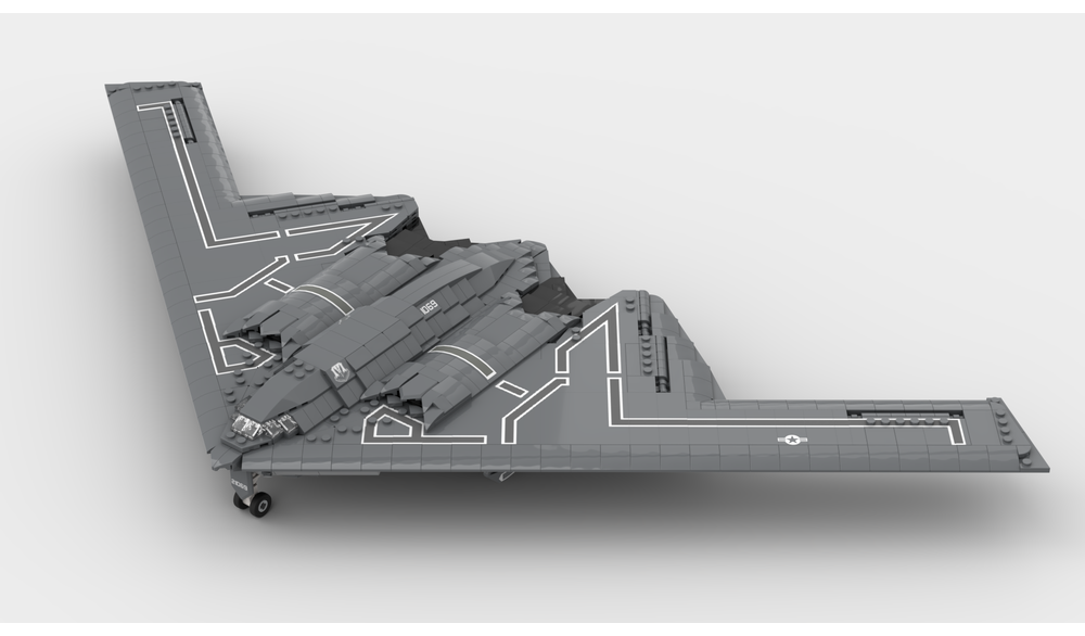 LEGO MOC 1:72 Scale B-2 Spirit by HandSolo99 | Rebrickable - Build with ...