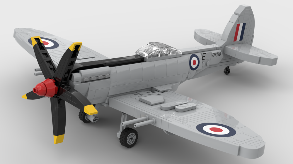 LEGO MOC 1:35 Scale Spitfire F MK.24 by HandSolo99 | Rebrickable ...