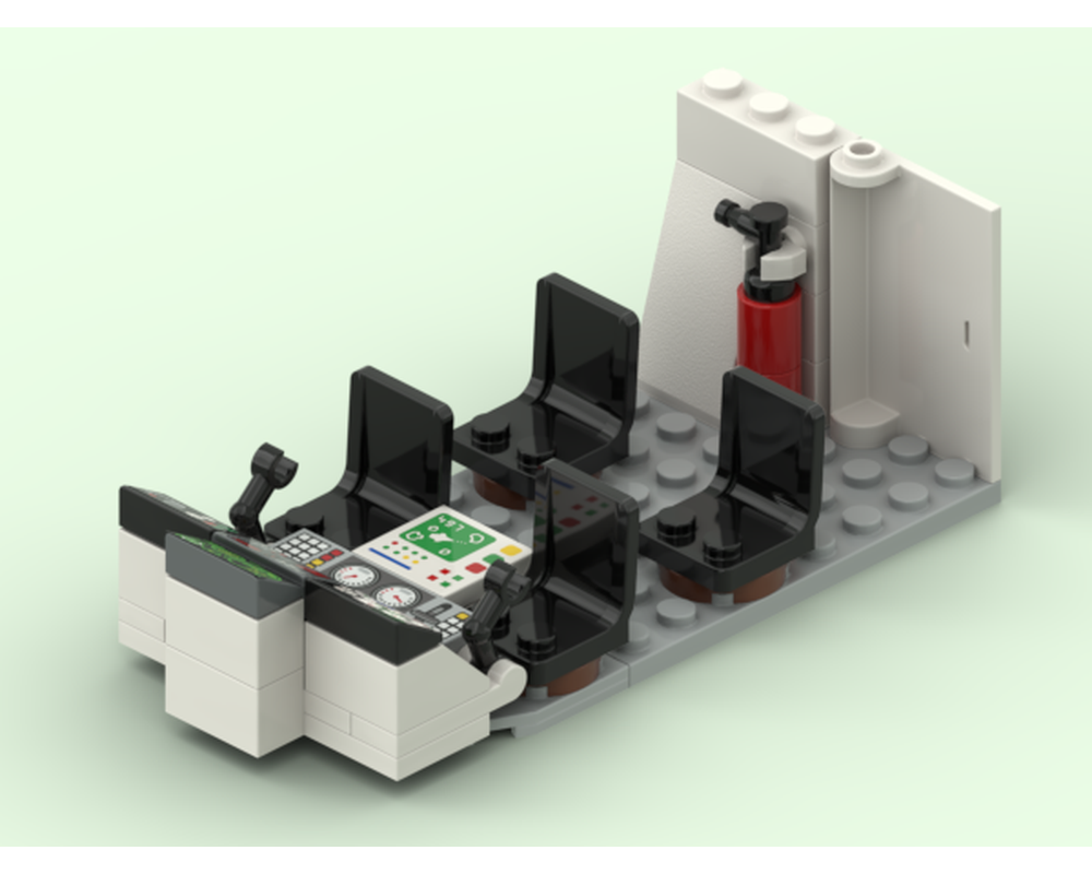 Lego Moc Airplane Interior By Demching Rebrickable Build With Lego