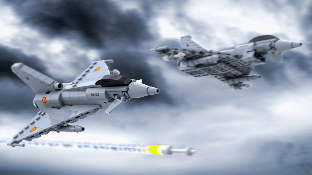 LEGO MOC 1:72 Scale Eurofighter Typhoon by HandSolo99 | Rebrickable ...