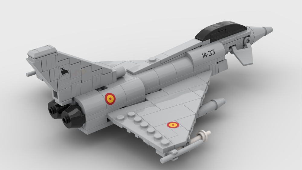LEGO MOC 1:72 Scale Eurofighter Typhoon by HandSolo99 | Rebrickable ...