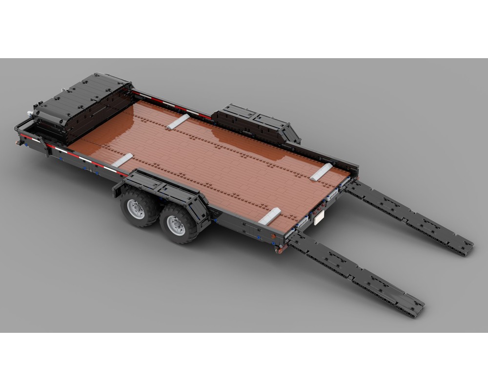 LEGO MOC 1/8 Car Trailer (5x7 Frame with Wooden Platform) by Nico71 ...