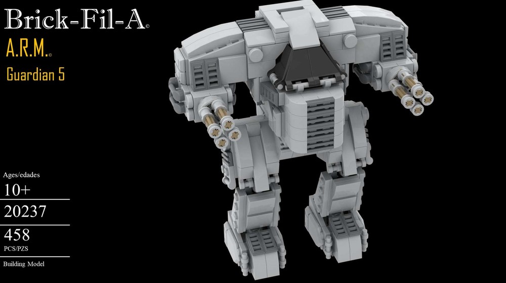 LEGO MOC Guardian 5 by Brick-Fil-A-Builds | Rebrickable - Build with LEGO