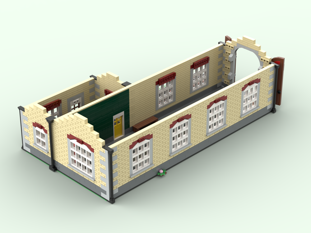 Lego Moc Engine Shed By Stormy Rebrickable Build With Lego