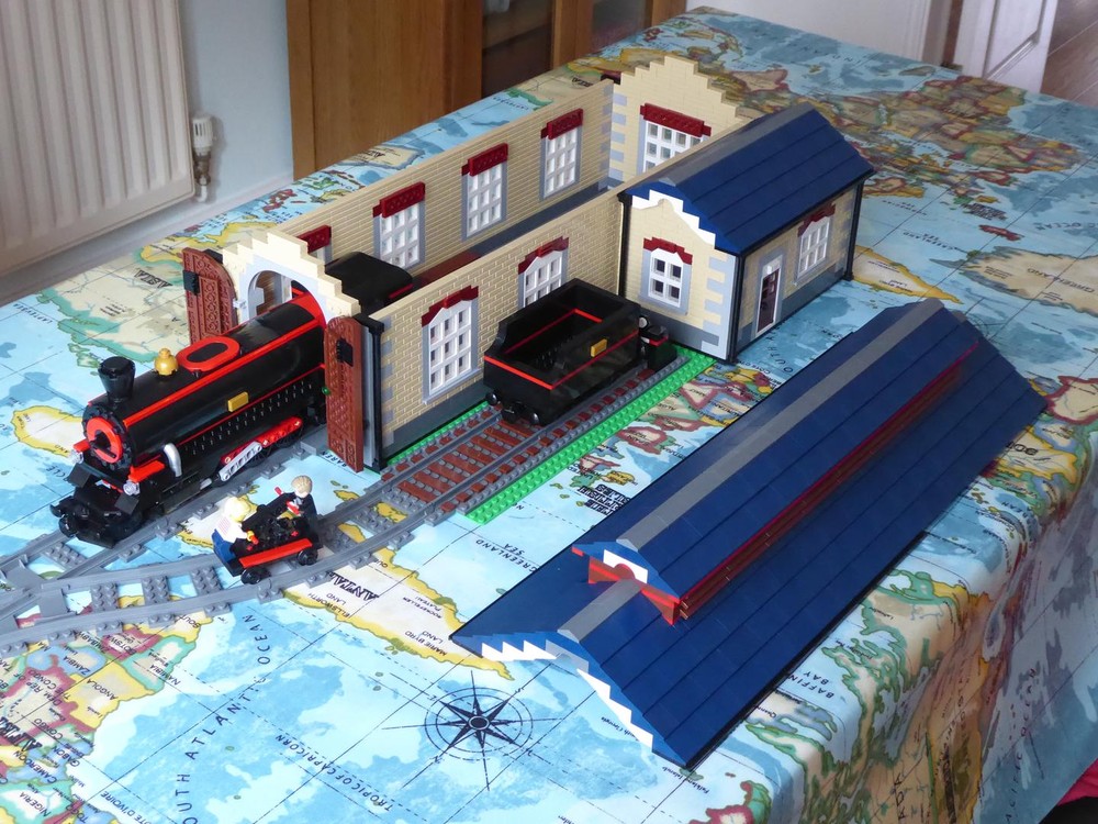Lego Moc Engine Shed By Stormy Rebrickable Build With Lego
