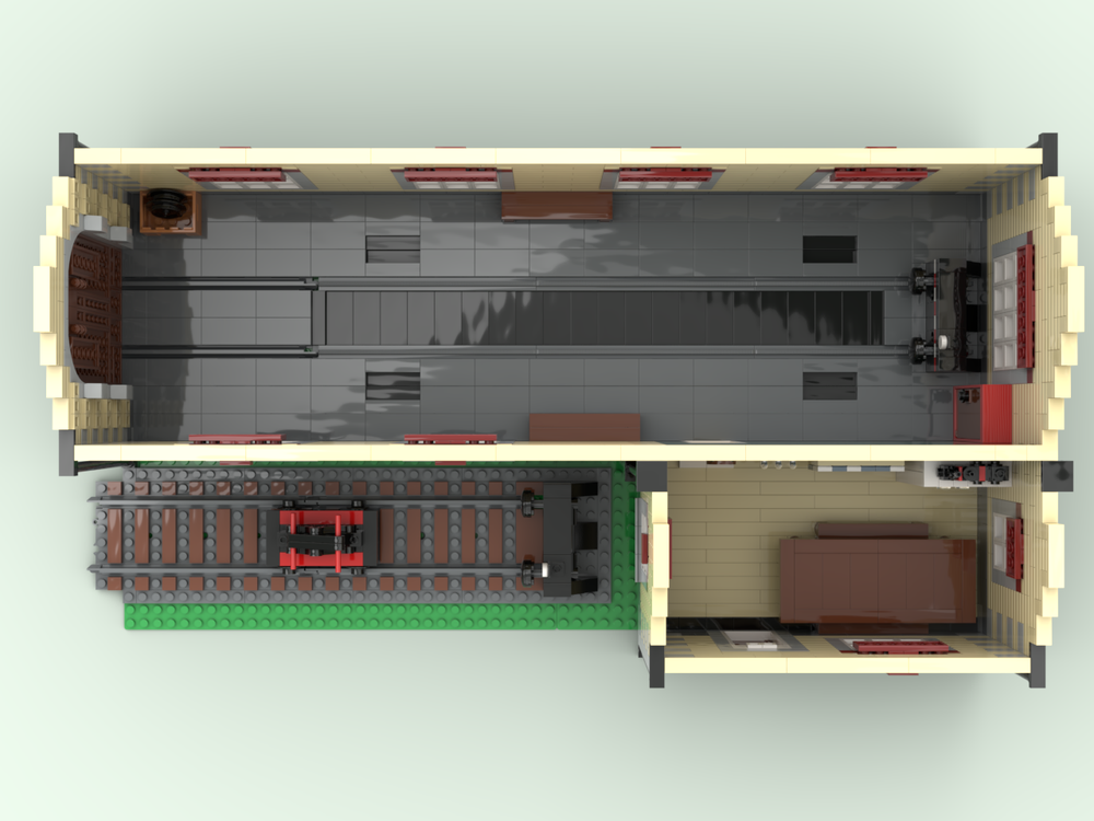 LEGO MOC Engine Shed by Stormy | Rebrickable - Build with LEGO