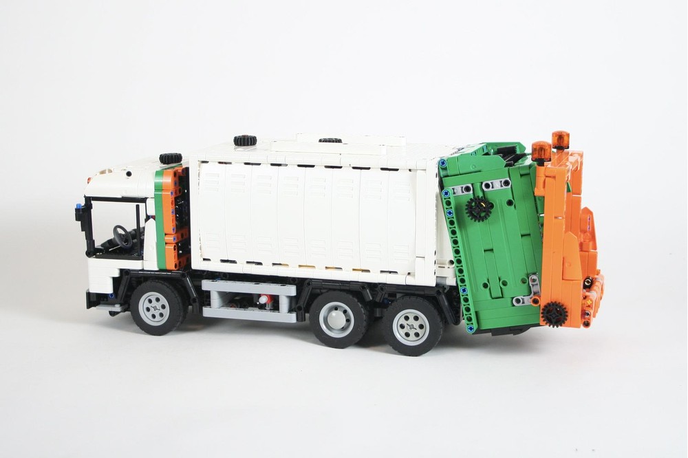 LEGO MOC Hybrid Garbage Truck by thirdwigg | Rebrickable - Build with LEGO
