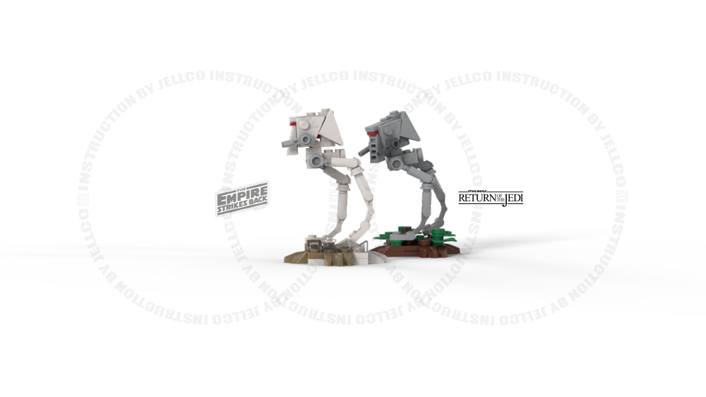 LEGO MOC Ultramicro AT-ST for Episode V & Episode VI Micro Diorama by ...