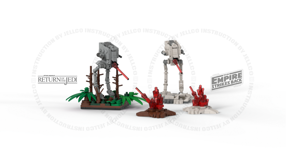 LEGO MOC Micro AT-ST for Micro Diorama : New Design version by jellco ...