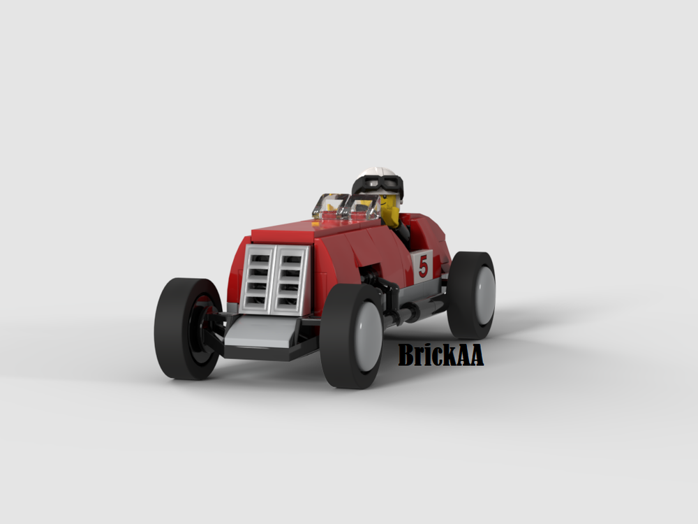 Lego Moc Classic Racing Car By Brickaa Rebrickable Build With Lego