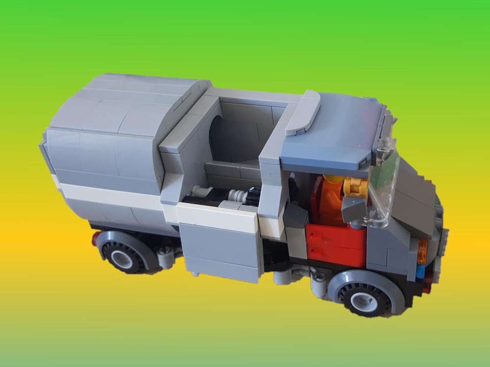 LEGO MOC City Garbage Trash Truck - Side Loader by RadеSofiaBG ...