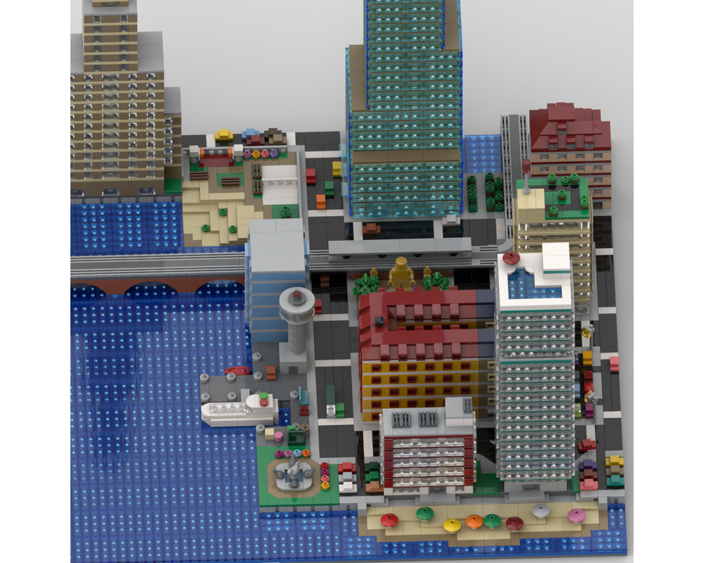 LEGO MOC Micropolis Collection 2: 16 nice fitting water related modules ...