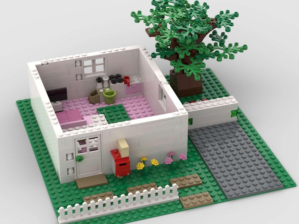 LEGO MOC Sunshine Cottage: First Level and Grounds by hughesathome ...
