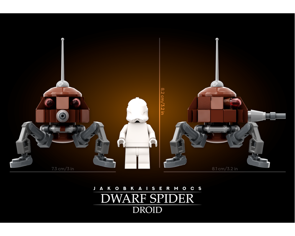 Lego Moc Dwarf Spider Droid By Jakobkaisermocs Rebrickable Build