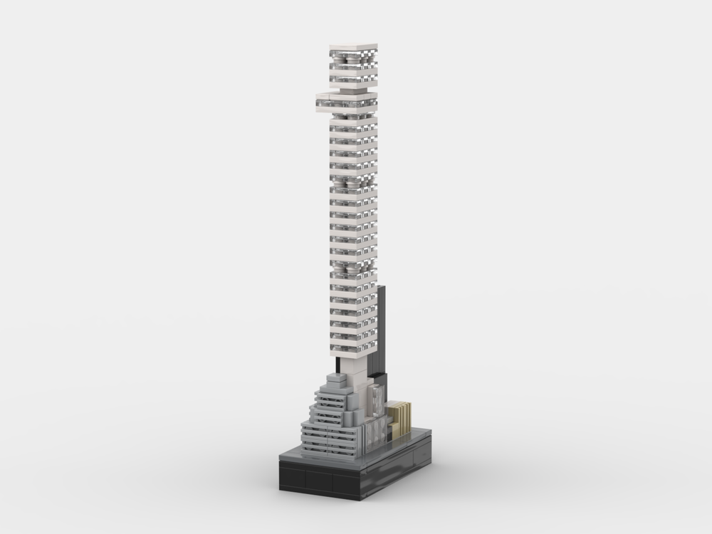Lego Moc Tower 5th Nyc By Taters Rebrickable Build With Lego
