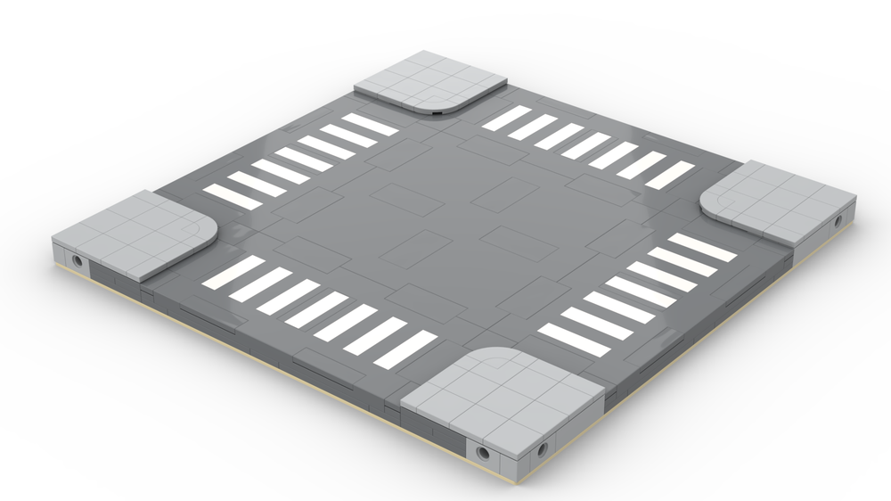 LEGO MOC Modular Straßenkreuzung V1 / Modular Road Junction V1 by ...