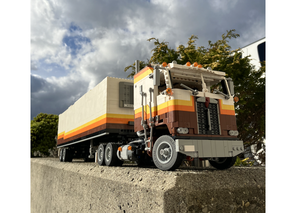 Lego Moc Kenworth K100 Aerodyne By Mani91 Rebrickable Build With Lego