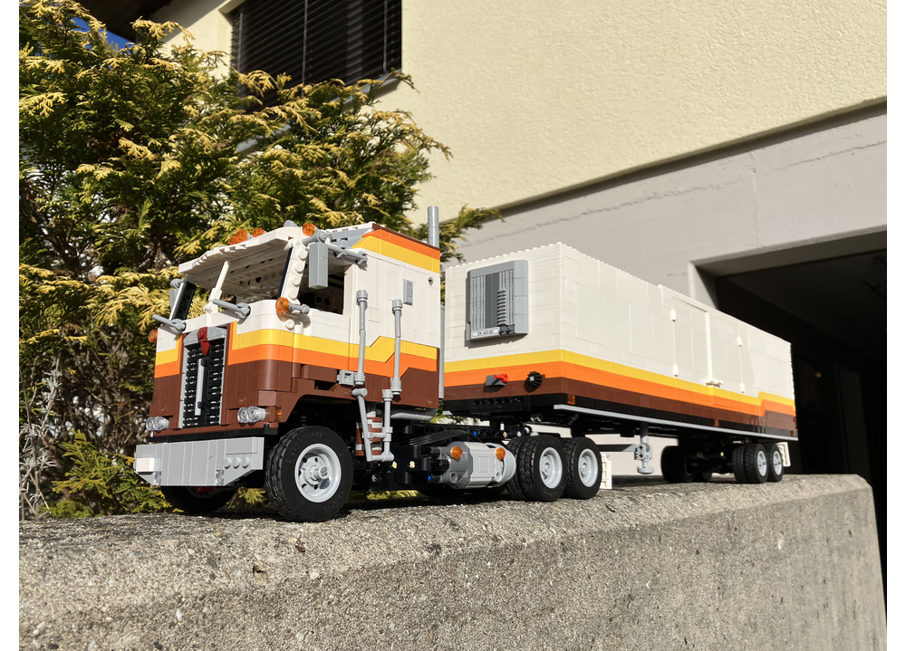 Lego Moc Kenworth K100 Aerodyne By Mani91 Rebrickable Build With Lego