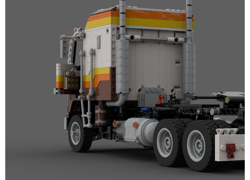 Lego Moc Kenworth K100 Aerodyne By Mani91 Rebrickable Build With Lego