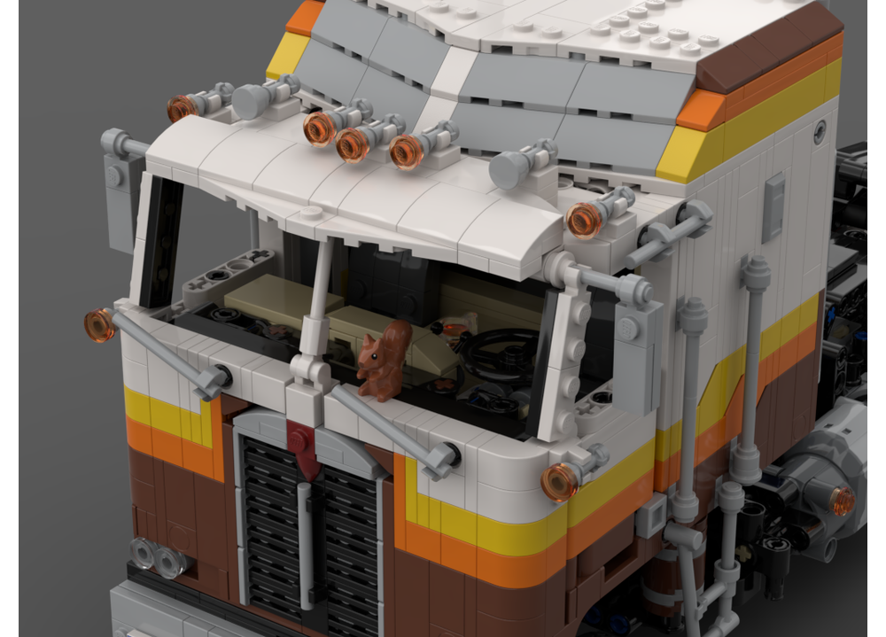 Lego Moc Kenworth K100 Aerodyne By Mani91 Rebrickable Build With Lego