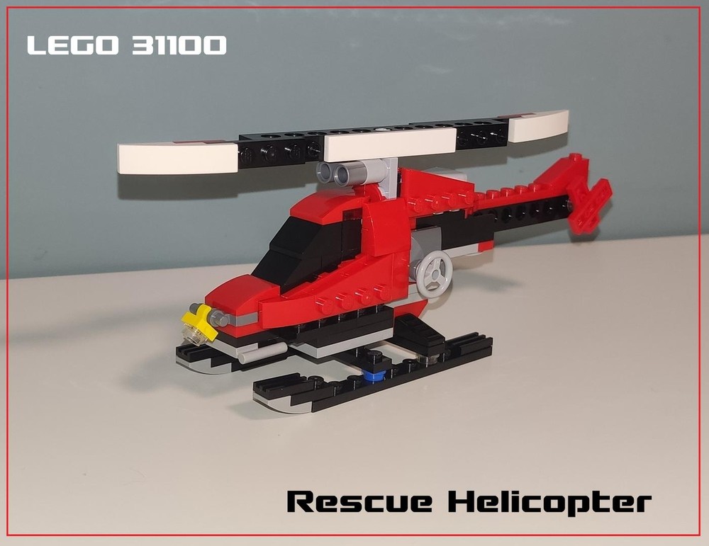 LEGO MOC 31100 Rescue Helicopter by Kirvet | Rebrickable - Build with LEGO