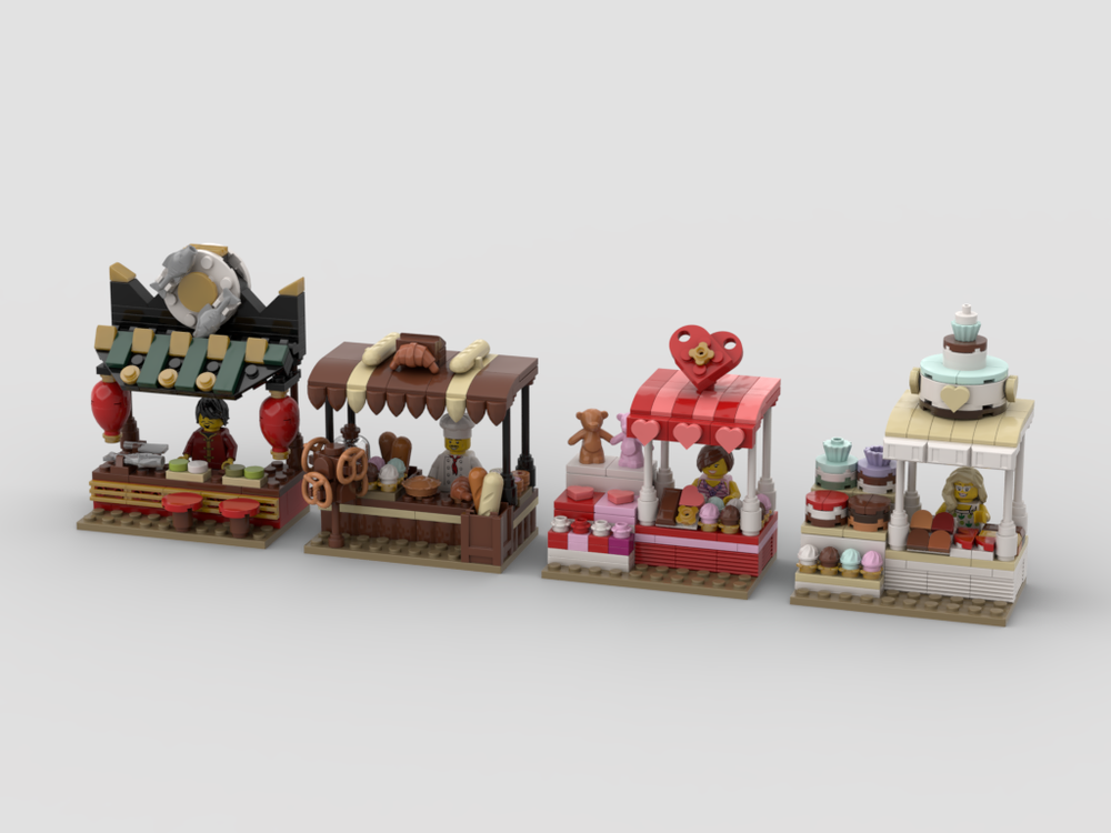 LEGO MOC Market Stand Pack #2 by gabizon | Rebrickable - Build with LEGO