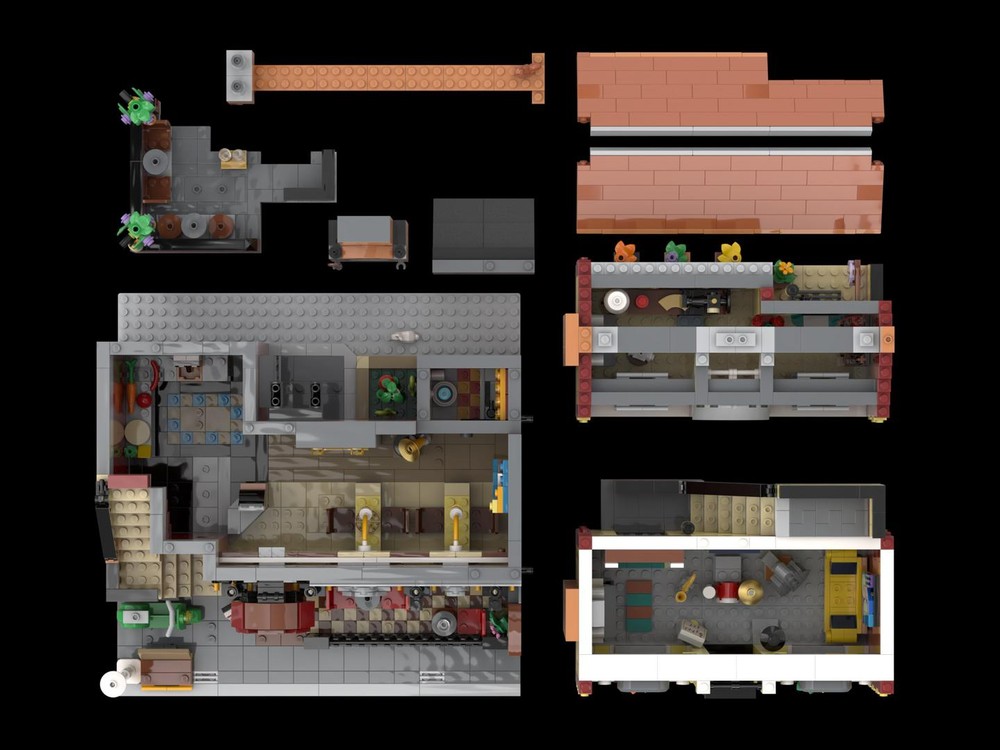 LEGO MOC-142022 Pizzeria - 10312 Jazz Club Alternative Build by PL MOCs ...