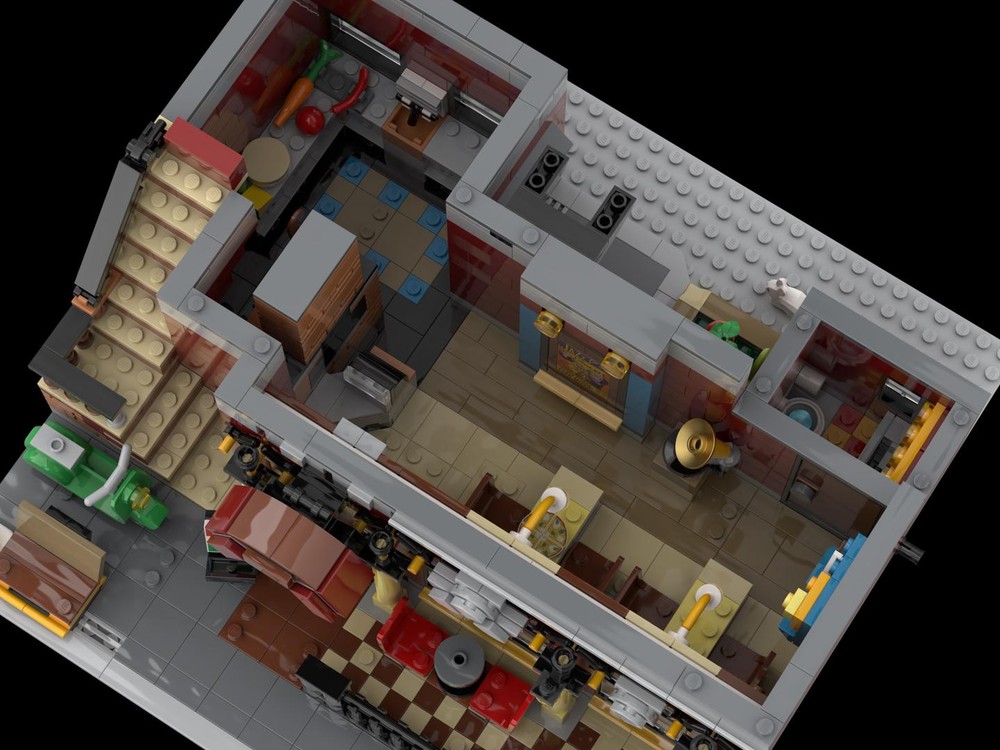 LEGO MOC Pizzeria - 10312 Jazz Club Alternative Build by PL MOCs ...
