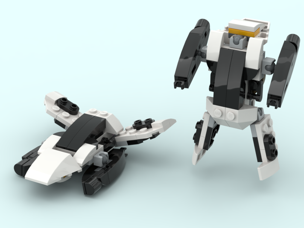 LEGO MOC Skylar Transformer exosuit by diddesen | Rebrickable - Build ...