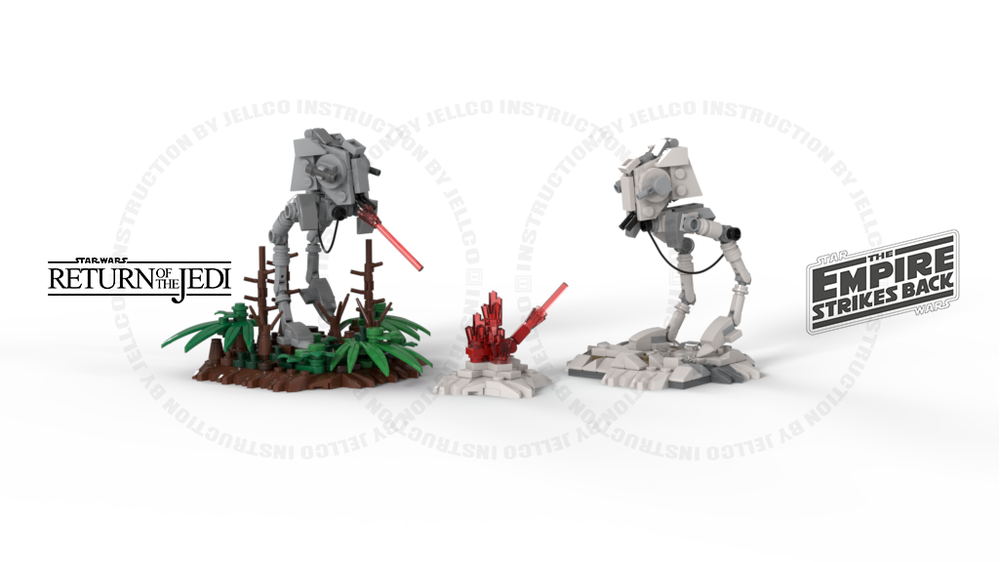 LEGO MOC Mini Size AT-ST for Micro Diorama : New Design V230316 by ...