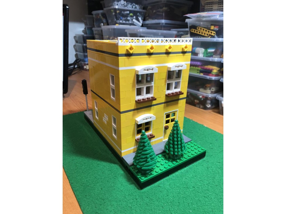 Lego Moc City Bank 3661 By Licketybrick Rebrickable Build With Lego