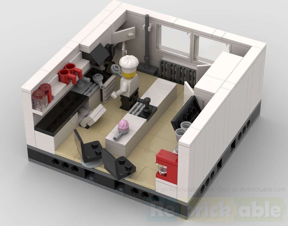 LEGO MOC Open kitchen by fcarrasco | Rebrickable - Build with LEGO