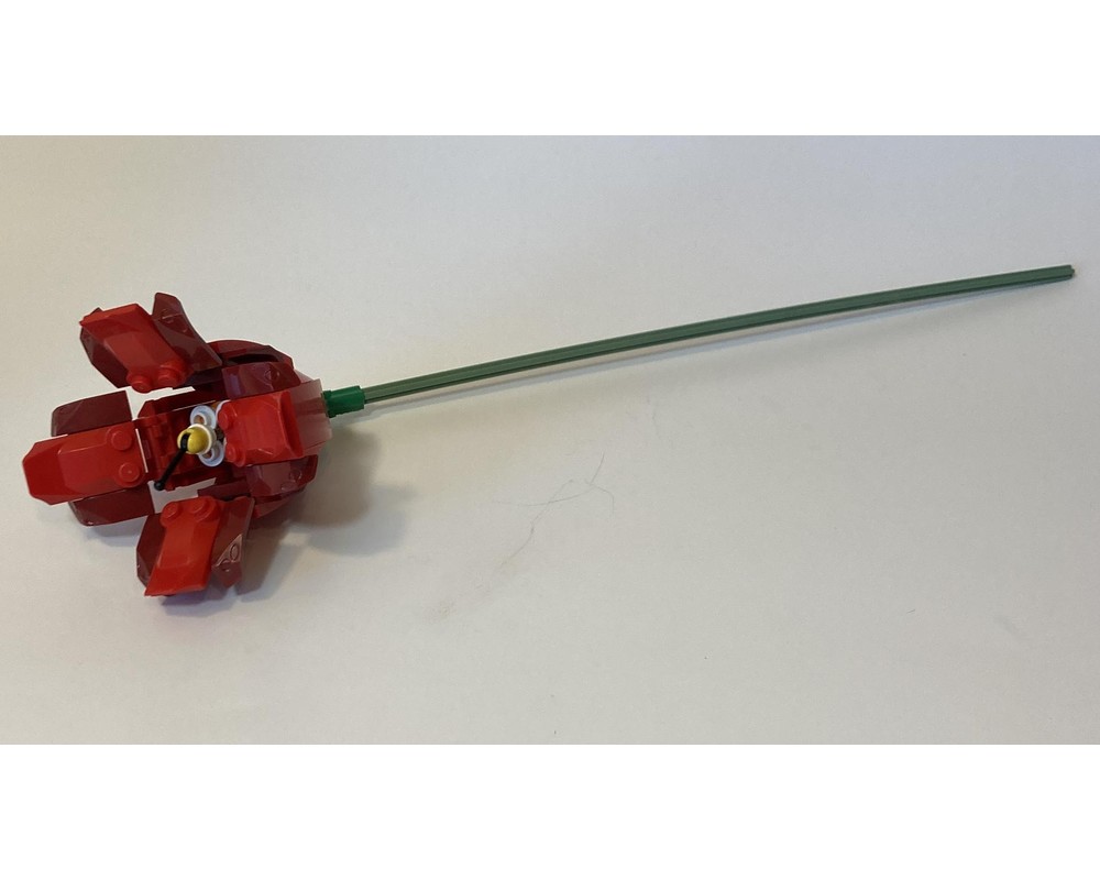 LEGO MOC Red Poppy by BAM Mocs | Rebrickable - Build with LEGO