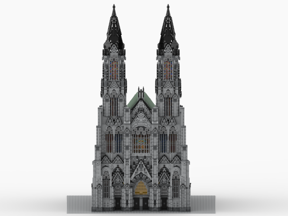 Lego Moc Cologne Cathedral By Pontusgehrmannmocs Rebrickable
