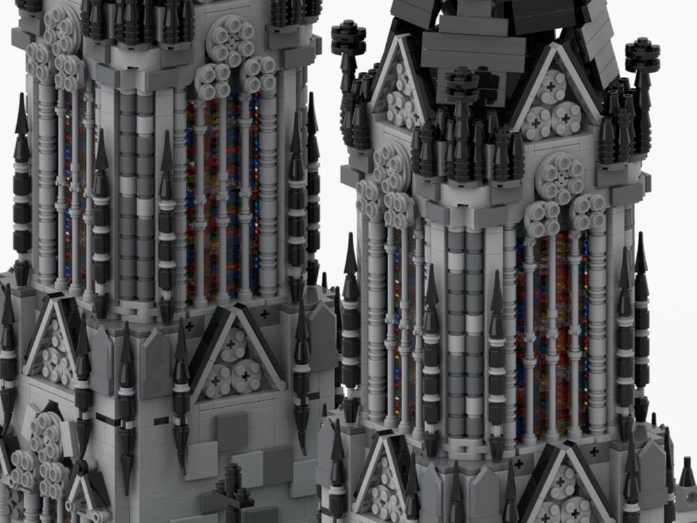 Lego Moc Cologne Cathedral By Pontusgehrmannmocs Rebrickable