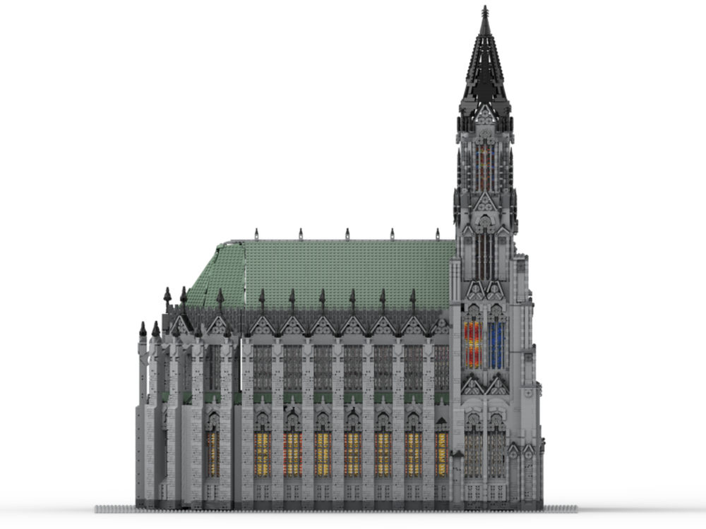Lego Moc Cologne Cathedral By Pontusgehrmannmocs Rebrickable