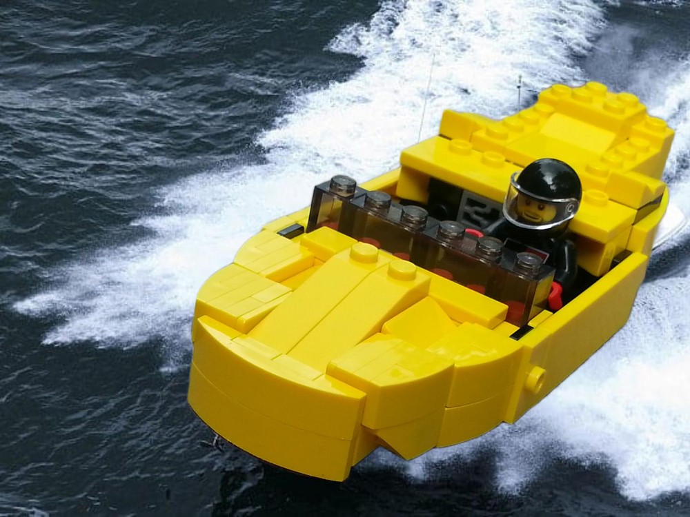 LEGO MOC 76901 speedboat by qbcrunch | Rebrickable - Build with LEGO