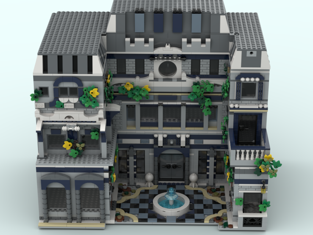 LEGO MOC-142149 Mansion with courtyard No.1 by cassieLiu | Rebrickable ...
