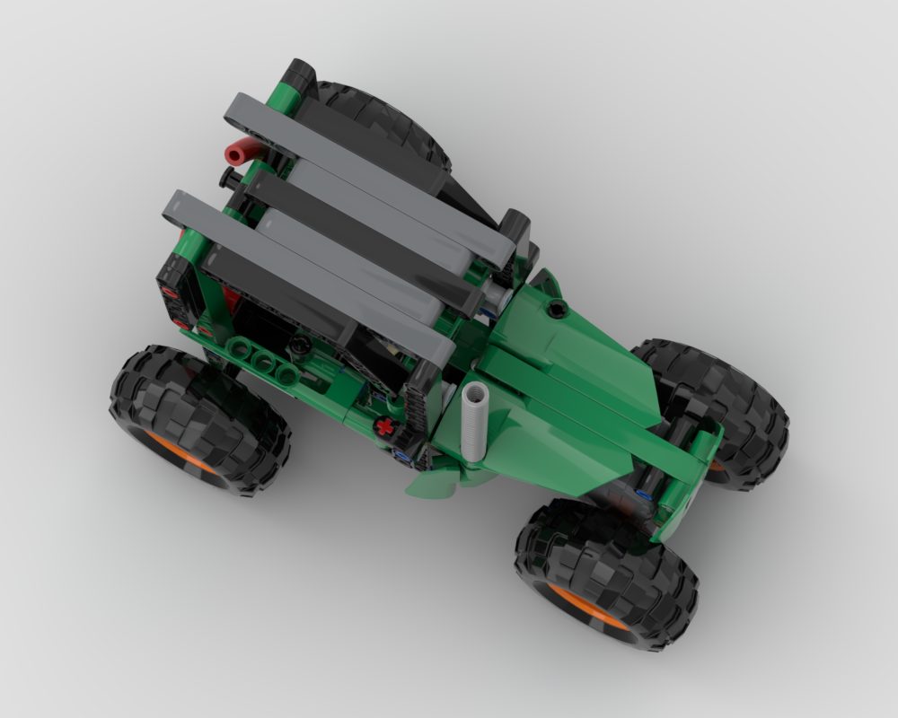 Lego Moc Middle Tractor 42149 Alternative By Erikgs Rebrickable