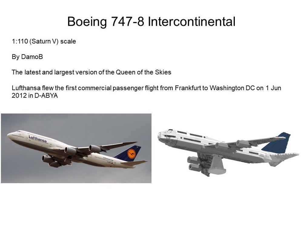 LEGO MOC Boeing 747-8 Intercontinental by DamoB by DamoB | Rebrickable ...