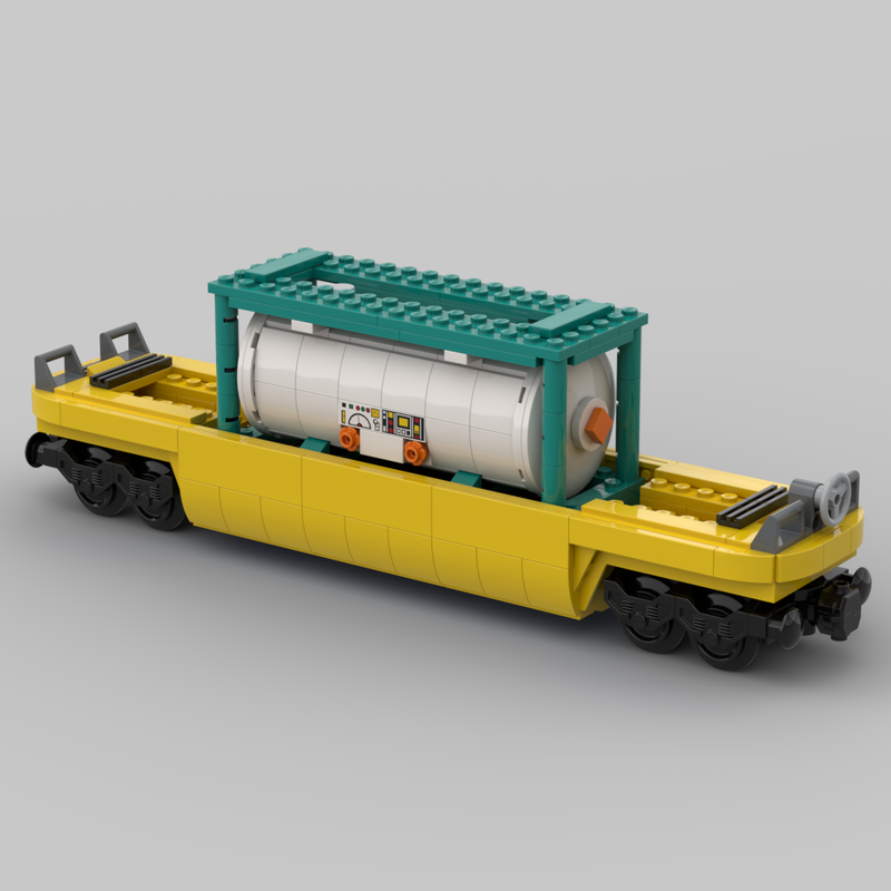 LEGO MOC TTX Container Car with a 20ft liquid container by josszo ...
