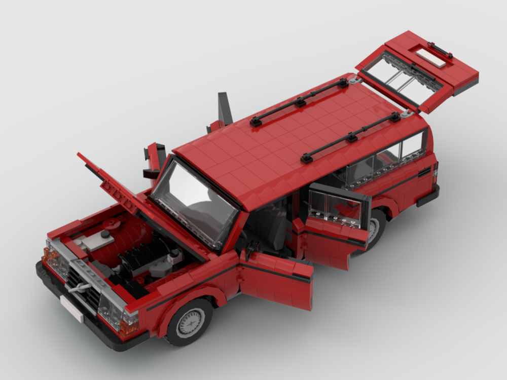 Lego Moc Volvo 240 Station Wagon By Thecarbuilder Rebrickable Build