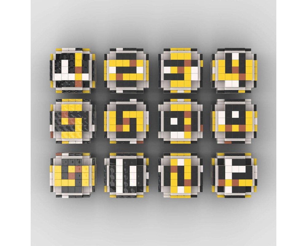 LEGO MOC CUBE 5x5 with Cross Numbers by uminuo | Rebrickable - Build ...